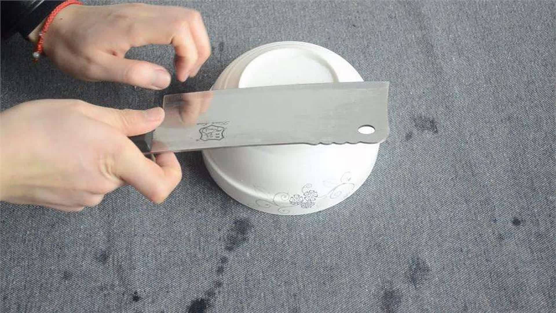 今天才知道,磨菜刀那么简单,不用买磨刀石,菜刀几分钟锋利如新