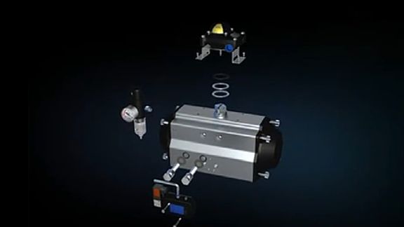AT气动执行器 #阀门 #机械原理 #执行器 #3d建模