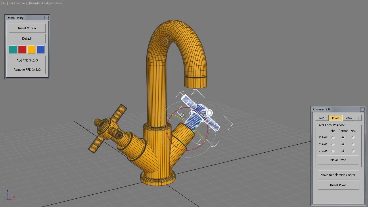 XFormer - 3ds Max物体空间坐标还原插件