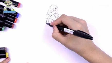 儿童简笔画,花木兰,喜欢画画的小朋友别错过哦