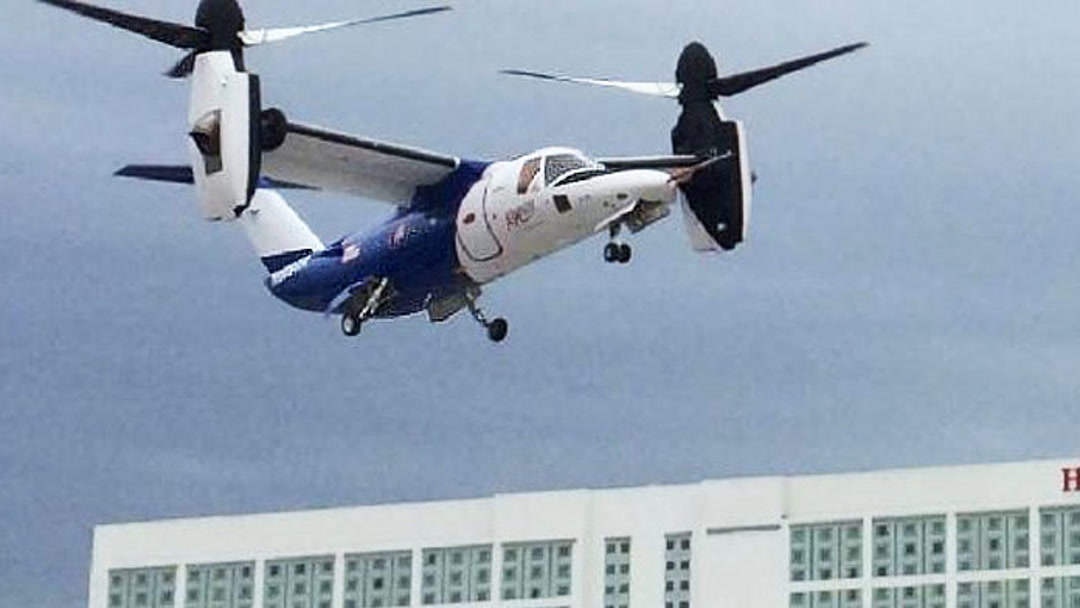 世界唯一民用倾转旋翼机,垂直起降,可停楼顶,速度世界最快