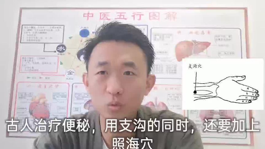 术业有专攻!便秘属于气虚无力型,按摩支沟穴