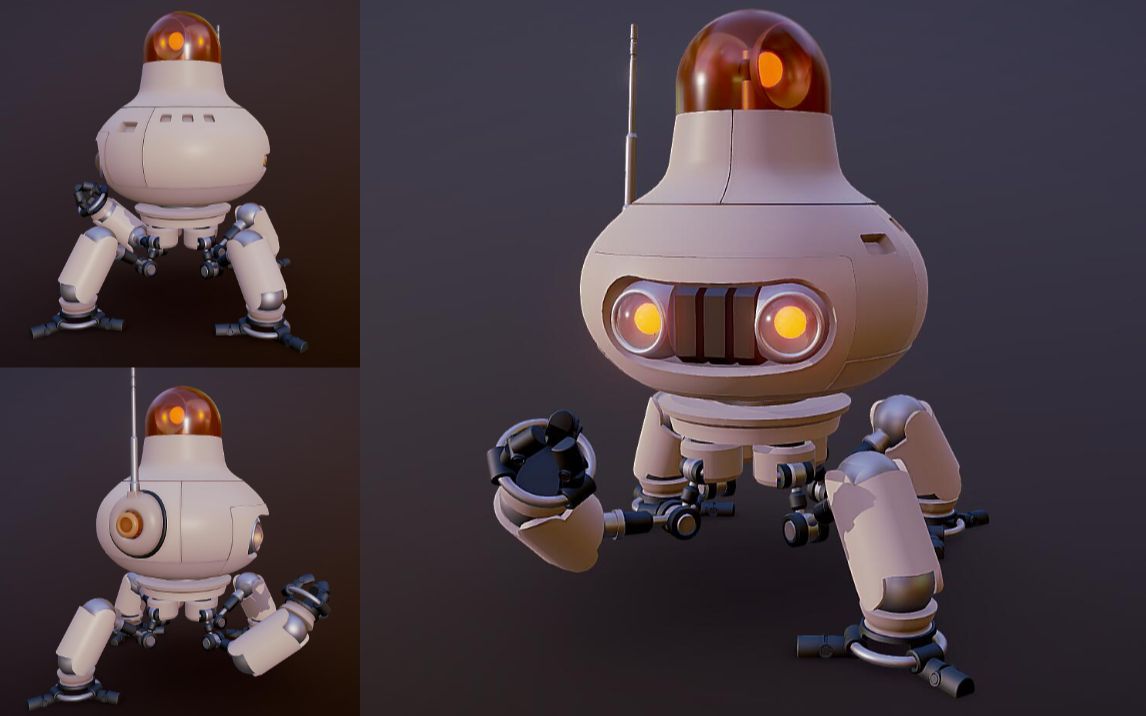 Maya新手建模,从box到材质完整机器人建模教程