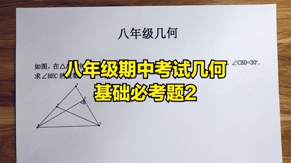 八年级期中考试几何基础必考题2