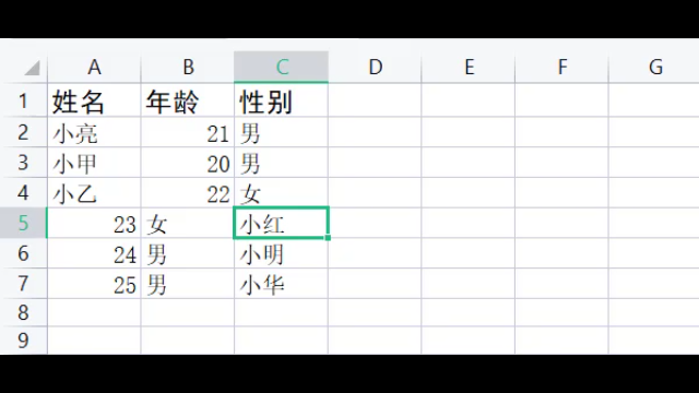 Excel小技巧:相邻单元格内容的转换