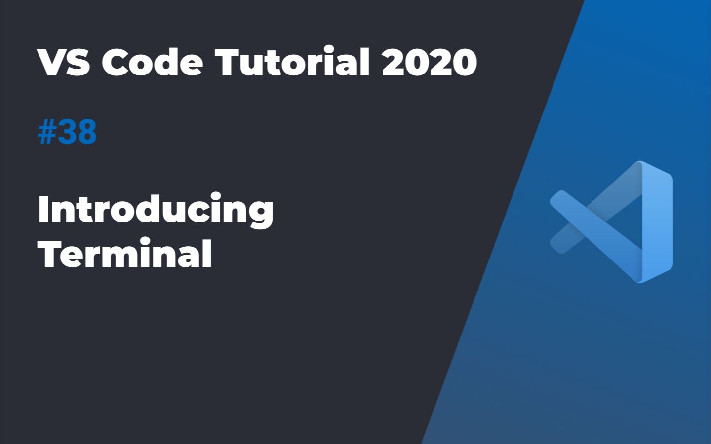 VS Code入门教程2020 #38 Terminal的使用方式与技巧