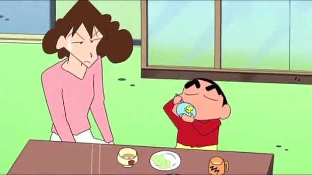 蜡笔小新:美冴训练小新拿筷子礼仪,做个有修养的好宝宝