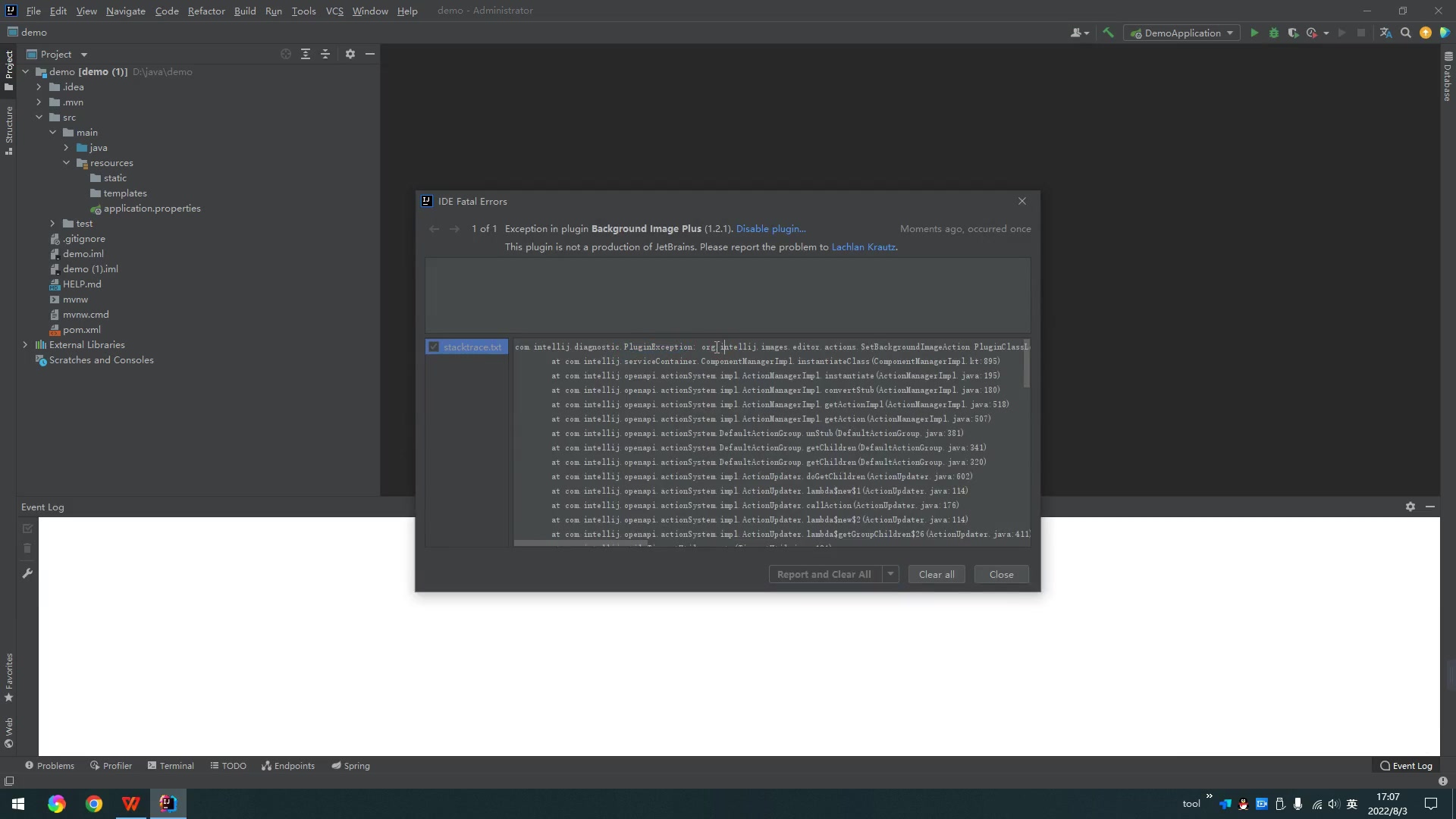 idea出现Cannot find keymap Windows copy的报错处理