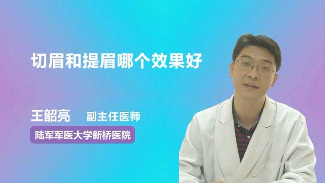 切眉和提眉哪个效果好
