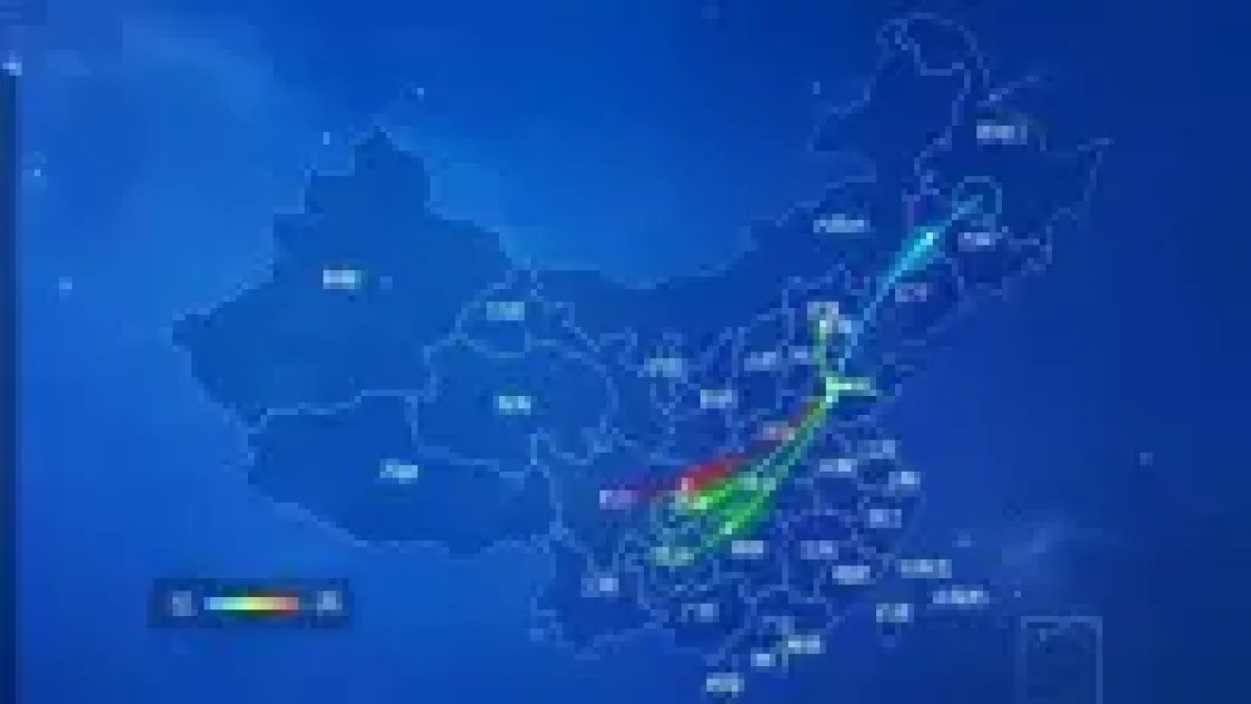 快来看! 交通出行大数据地图, 武汉人口流动图, 飞机、火车、汽车全都...
