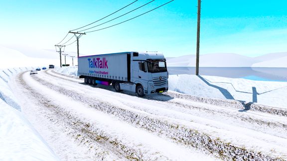 欧洲卡车模拟2:在这样的道路走出来我的卡车底盘也快报废了!