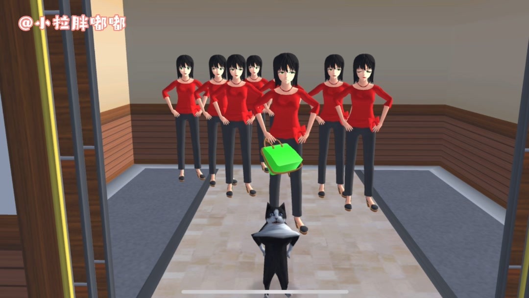 樱花校园模拟器:女主偷溜出去玩耍,不料却被妈妈发现