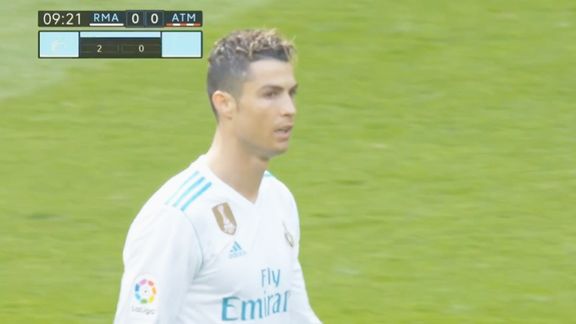 C罗门前非常规射门动作险些破门!慢镜回看他用什么造型完成射门