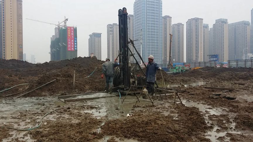 高压旋喷桩施工现场