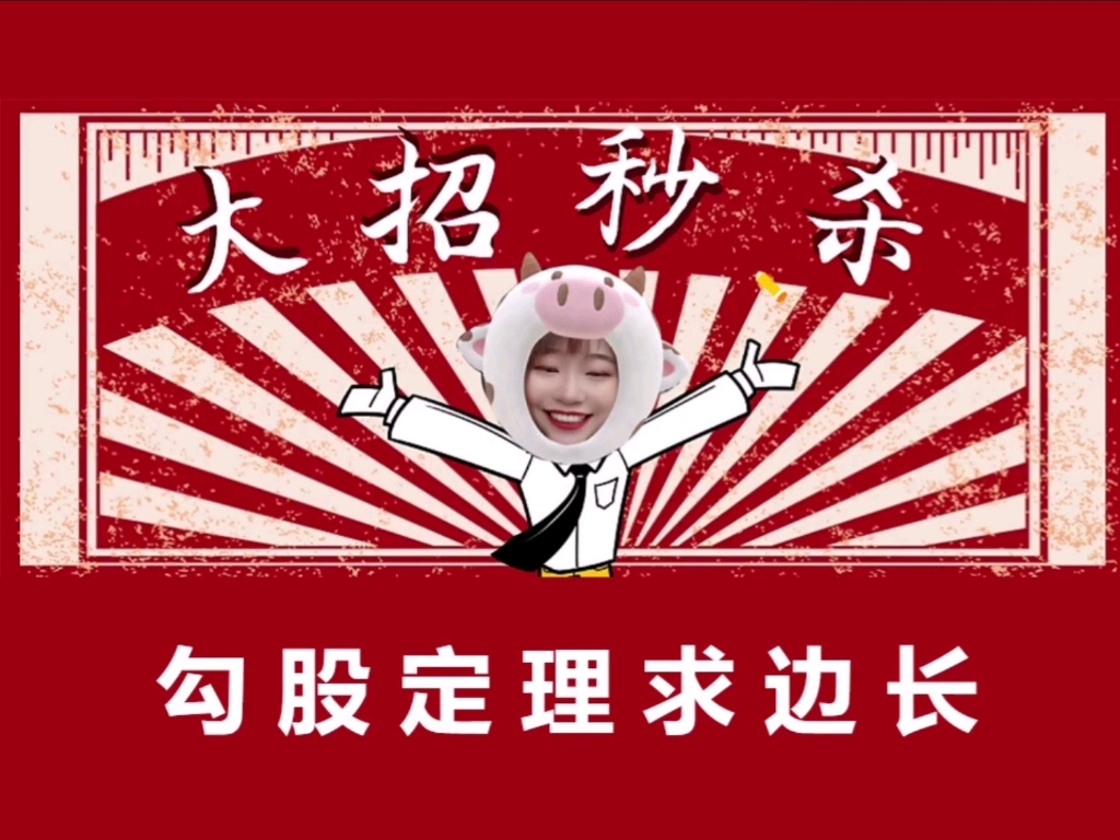 勾股定理应用之求边长,一看给的边,二看求的边,注意是否需要分类讨论...