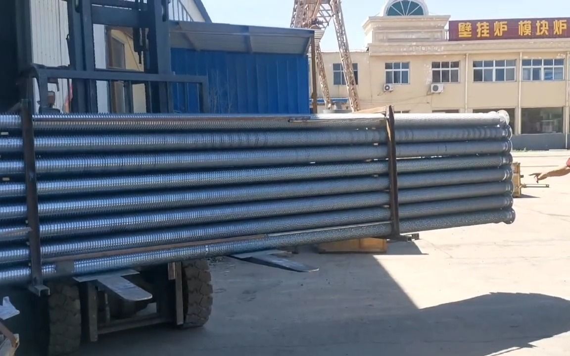 大棚镀锌翅片管法兰连接