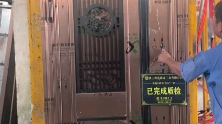 通风平开门中门不锈钢入户防盗门爱林堡韩式不锈钢大门精装修豪华...