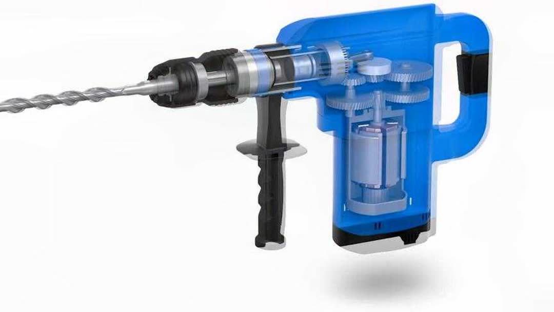 冲击钻给混凝土钻孔,为什么不会被碎屑卡住?看完结构才明白!