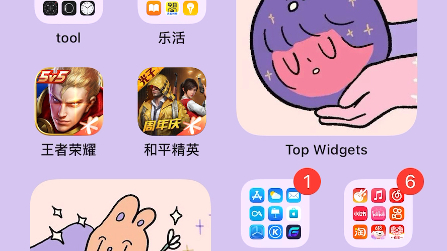 给大家看一下我的ios桌面布局