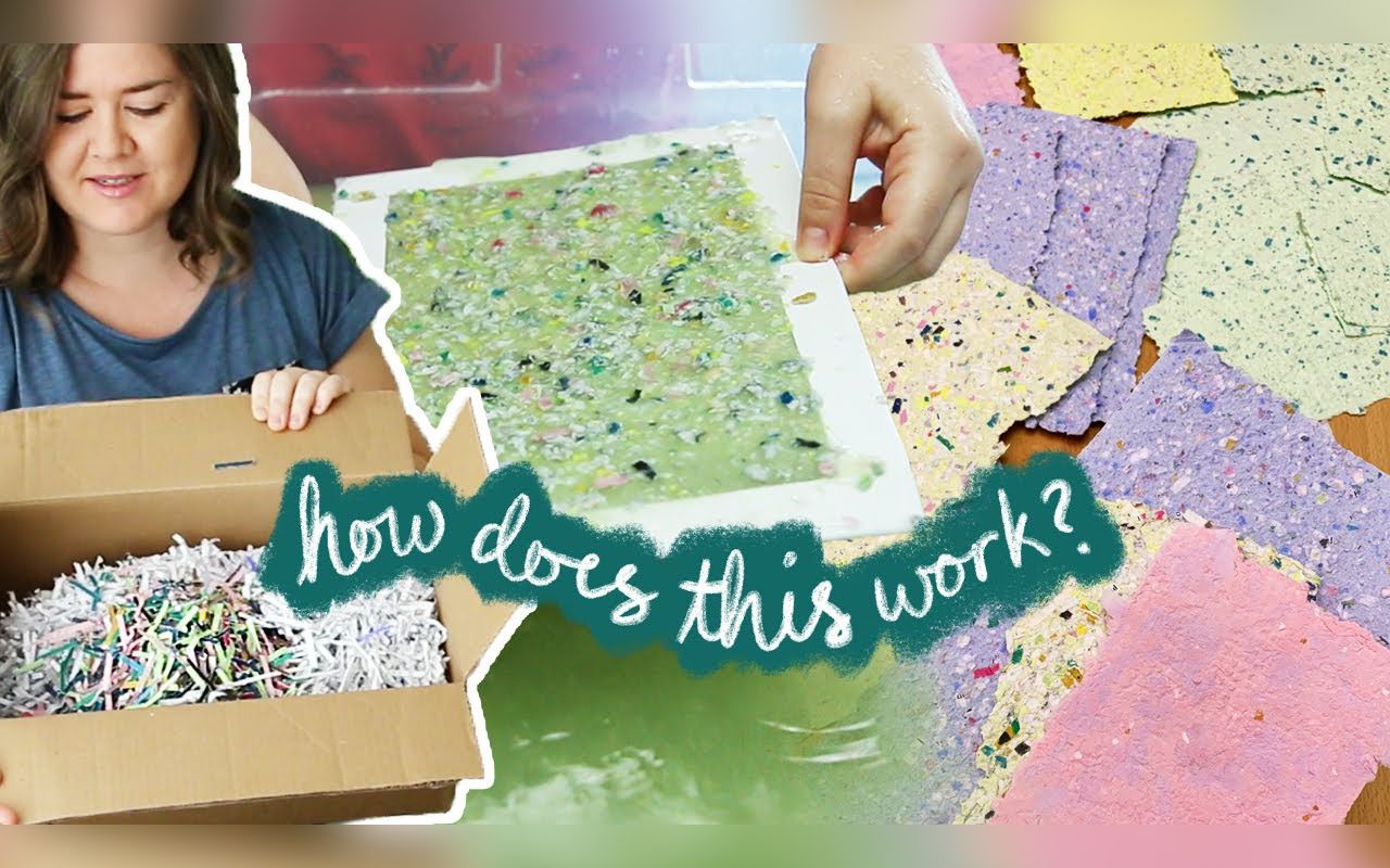 【Sea Lemon】第一次挑战手工自制再生纸!会遭遇什么困难?