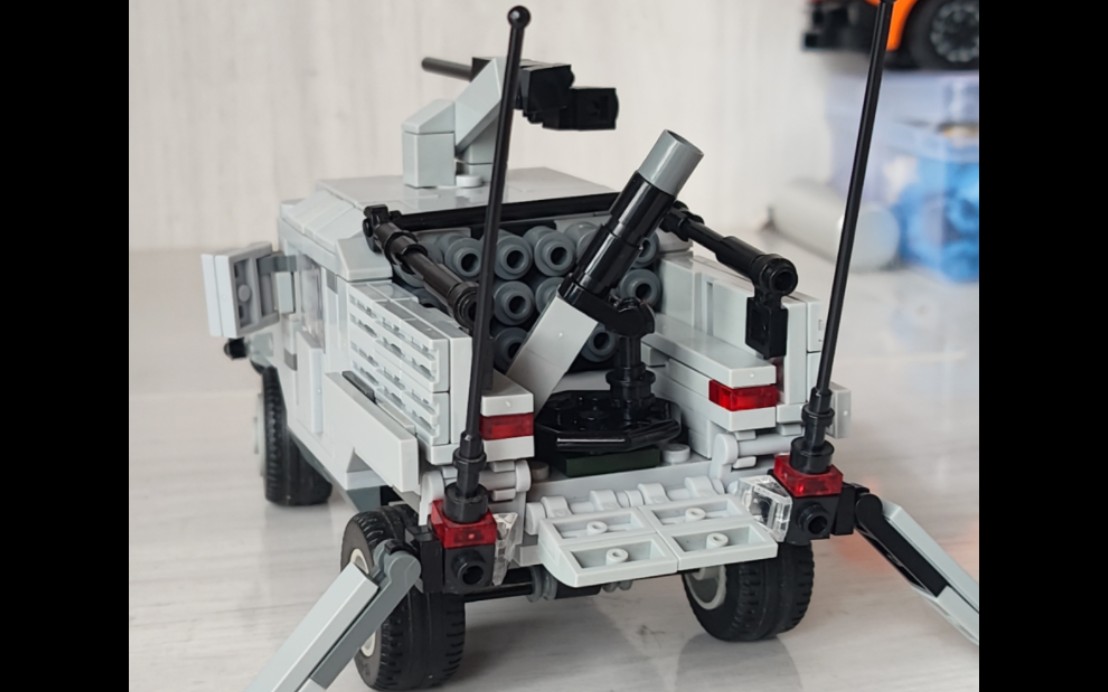 【积木moc】带着迫击炮的小皮卡