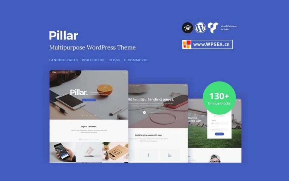 Pillar多功能多用途WordPress企业汉化主题