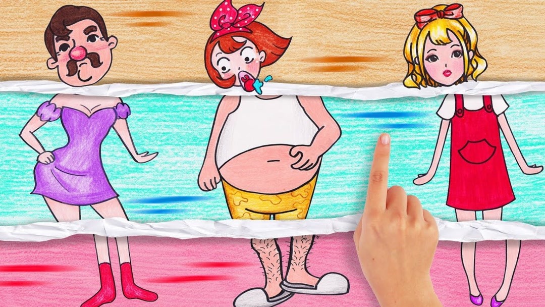 趣味纸动画:更换人格的定格纸,你还认得出小夏吗?