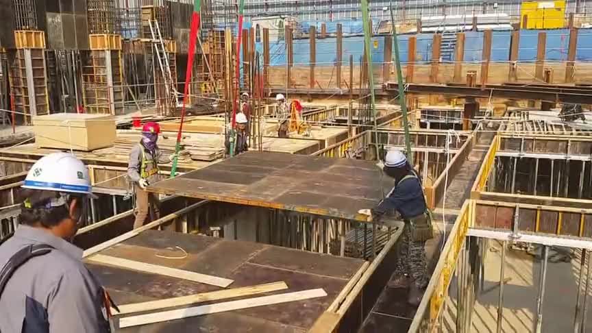 建筑工程这样子的模板施工如何