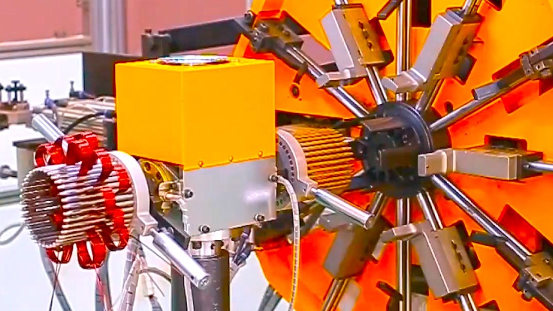 电机绕线圈过程!近距离实拍让你看个明白,太直观了!