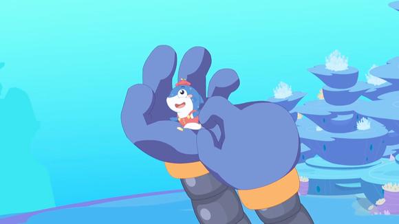 喜羊羊与灰太狼:灰太狼使用了绝技!挠痒痒,碎碎鲨支撑不住了