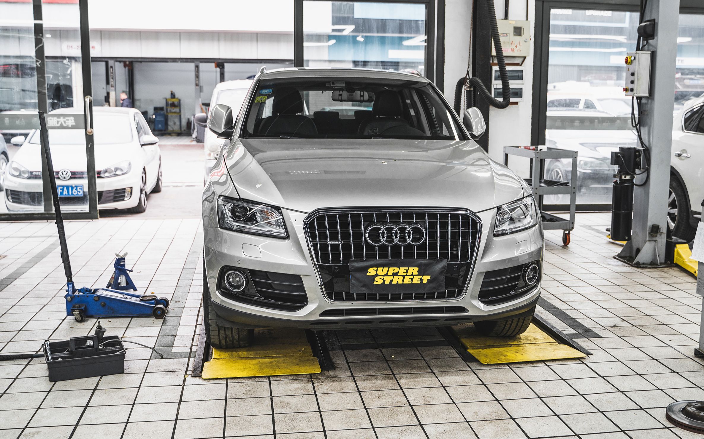 SuperStreet保养日记-奥迪Q5更换Dixcel HS热处理划线刹车盘,X系列...