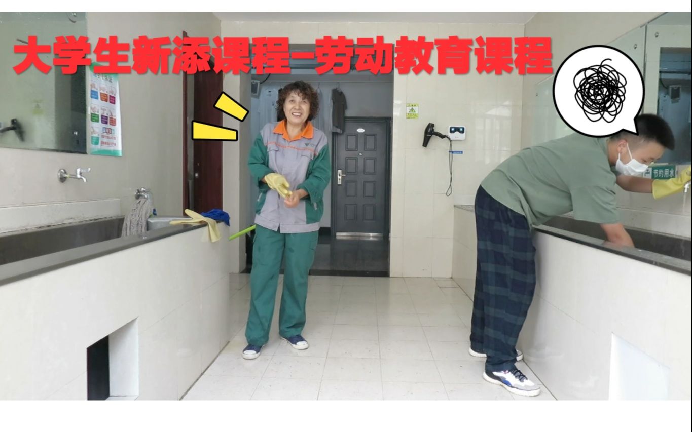 大学生劳动教育|沈阳药科大学学生劳动教育初体验|生活阿姨带小宇...