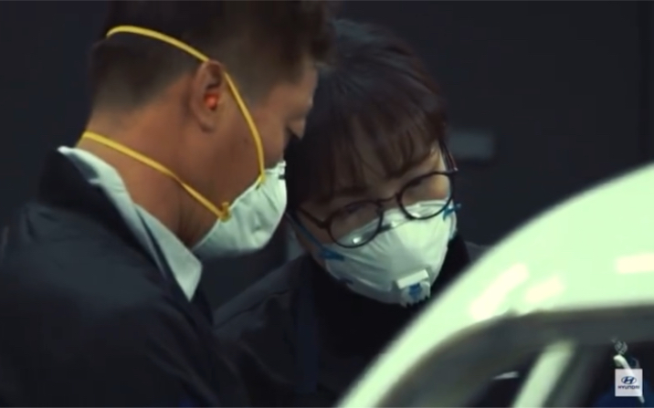 #heartsignal3#女二徐敏在小姐姐!韩国车企现代宣传片!认真上课、组装...