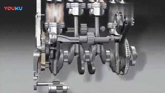奥迪TFSI涡轮增压器发动机,3D动态工作原理