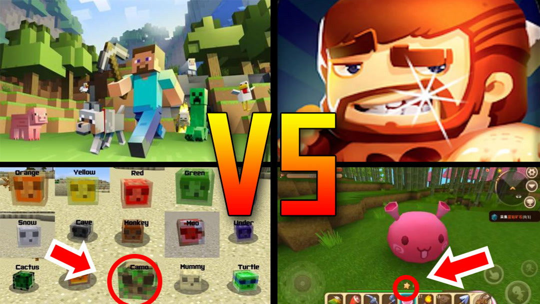 我的世界vs迷你世界:史莱姆又不同的地方!哪款史莱姆更可爱