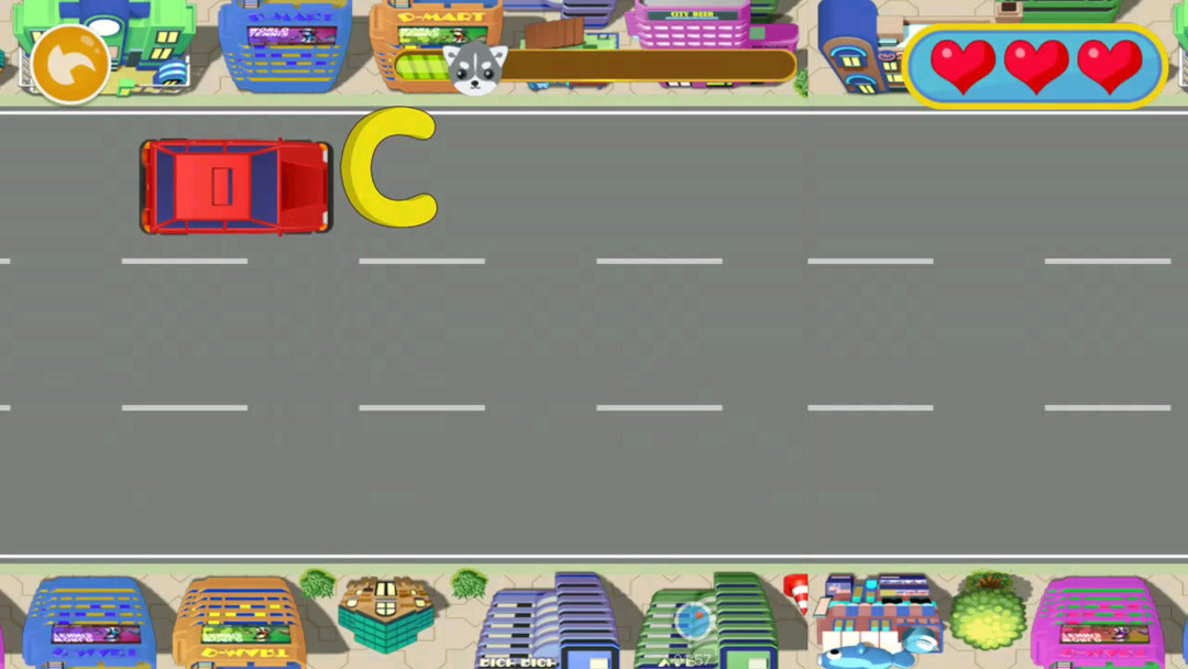 汽车游戏开车认识英文字母游戏