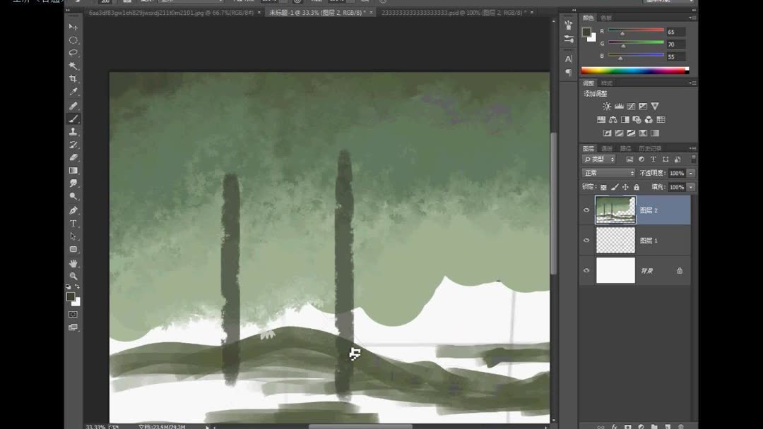 实例讲解插画中应用PS自定义笔刷 插画 20180111 众维教育 手绘