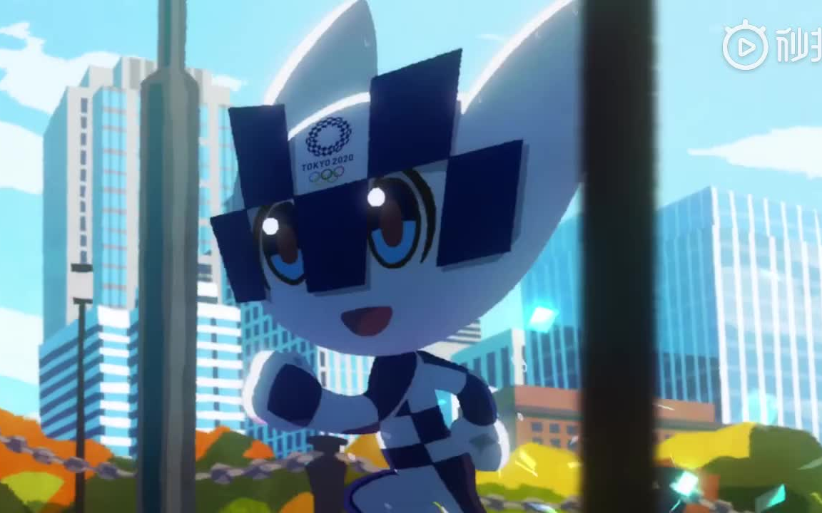 东京奥运会倒计时1年了。东京奥运会吉祥物Miraitowa动画短片[太阳][...