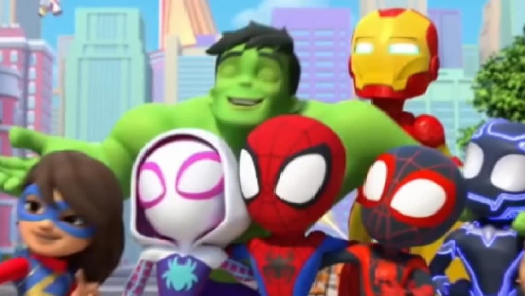 #儿童动画 #蜘蛛侠 #钢铁侠 #黑豹 #绿巨人