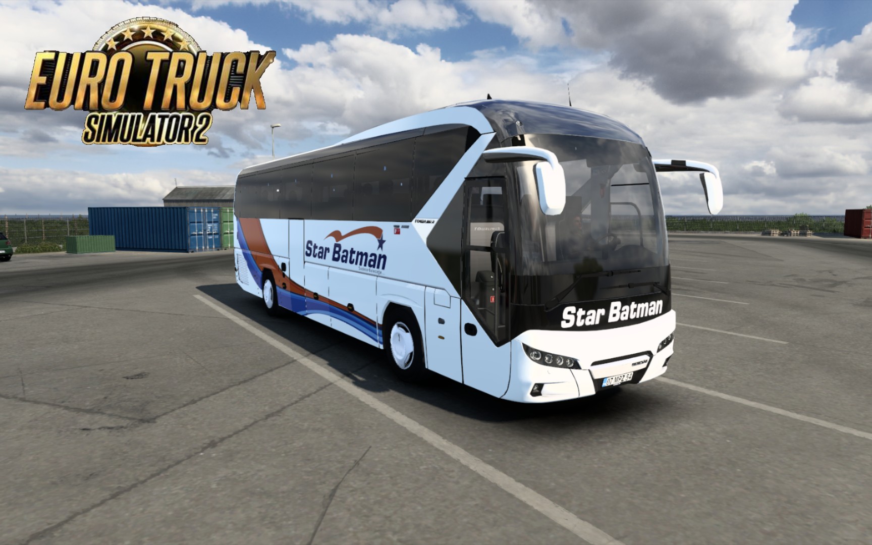 欧洲卡车模拟2#52:驾驶尼奥普兰旅行大巴在冰岛北部1号公路上