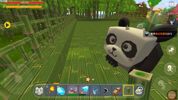 迷你世界:小熊猫已经饿到不吃我给它的竹子啦怎么办才好啊
