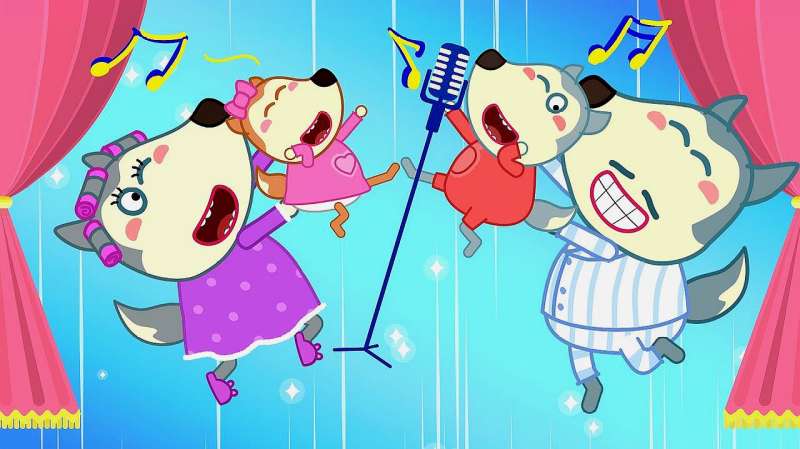 儿童卡通片:小萌娃表演电视节目