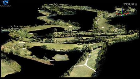 高尔夫球场彩色点云&三维模型-吉鸥信息