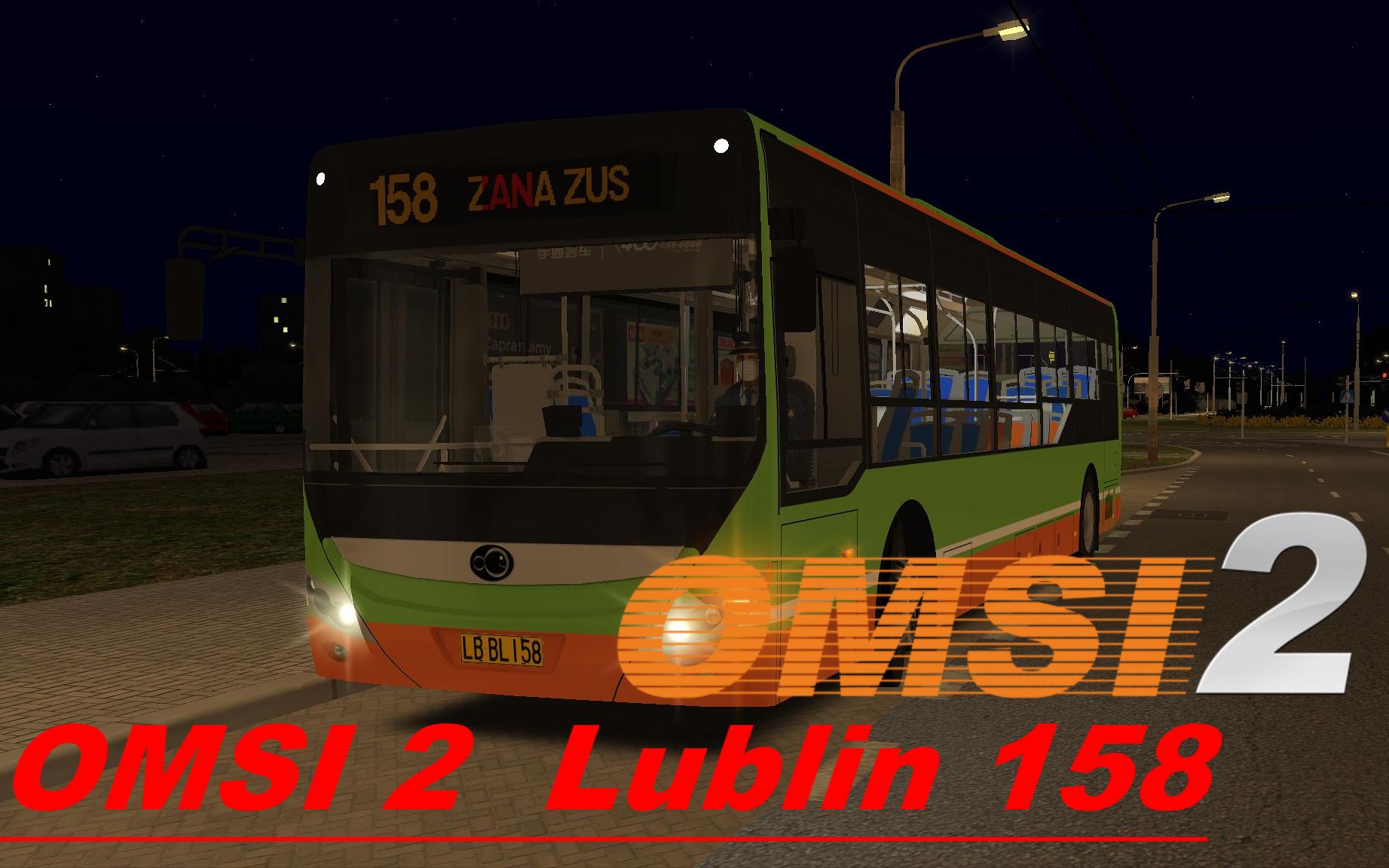 OMSI2 Lublin158路 波兰大街惊现世界名车 驾驶宇通E10驶向ZANA ZUS