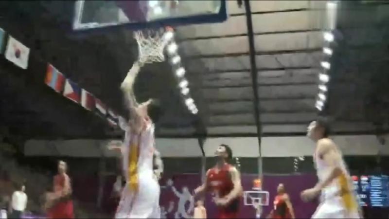 中国男篮VS印尼 上半场集锦,阿布都半场砍19分!