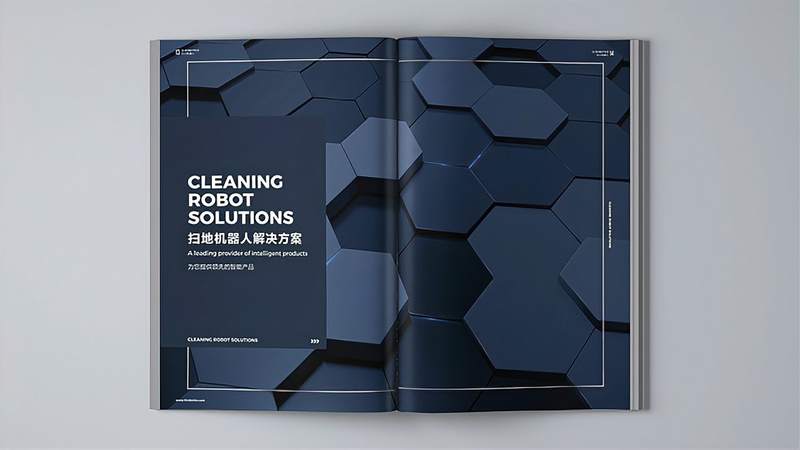 企业宣传册设计:扫地机器人企业产品宣传画册设计展会画册设计