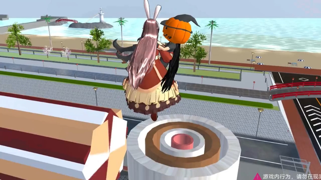 小舞挑战关东煮跑酷#樱花校园模拟器 #樱花校园躲猫猫教程 #学生党