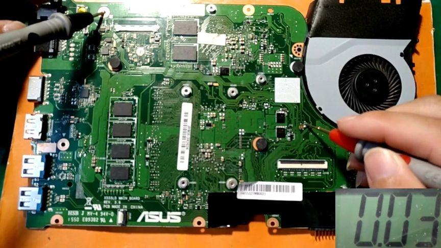 一把刻刀,一根飞线,拯救一板载I7CPU短路漏电的报废华硕笔记本