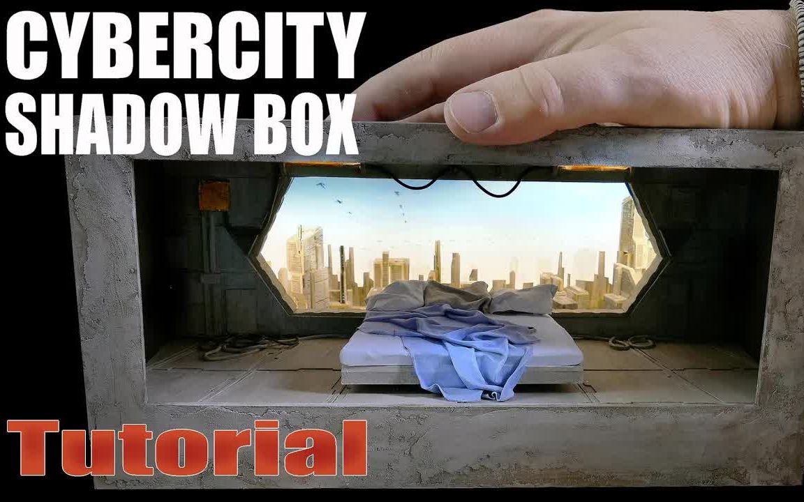 【场景模型——卧室窗外的数字城市,太棒啦!】【场景制作】【模型...