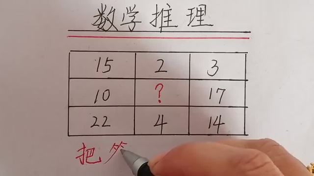 数学推理:你知道答案吗?写在评论区吧